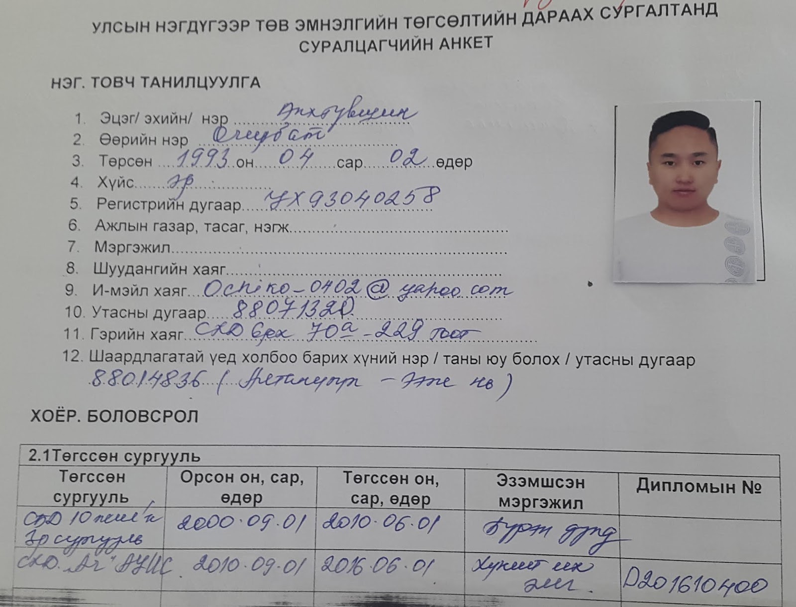 УНТЭ Ерөнхий Мэс Заслын Тасаг