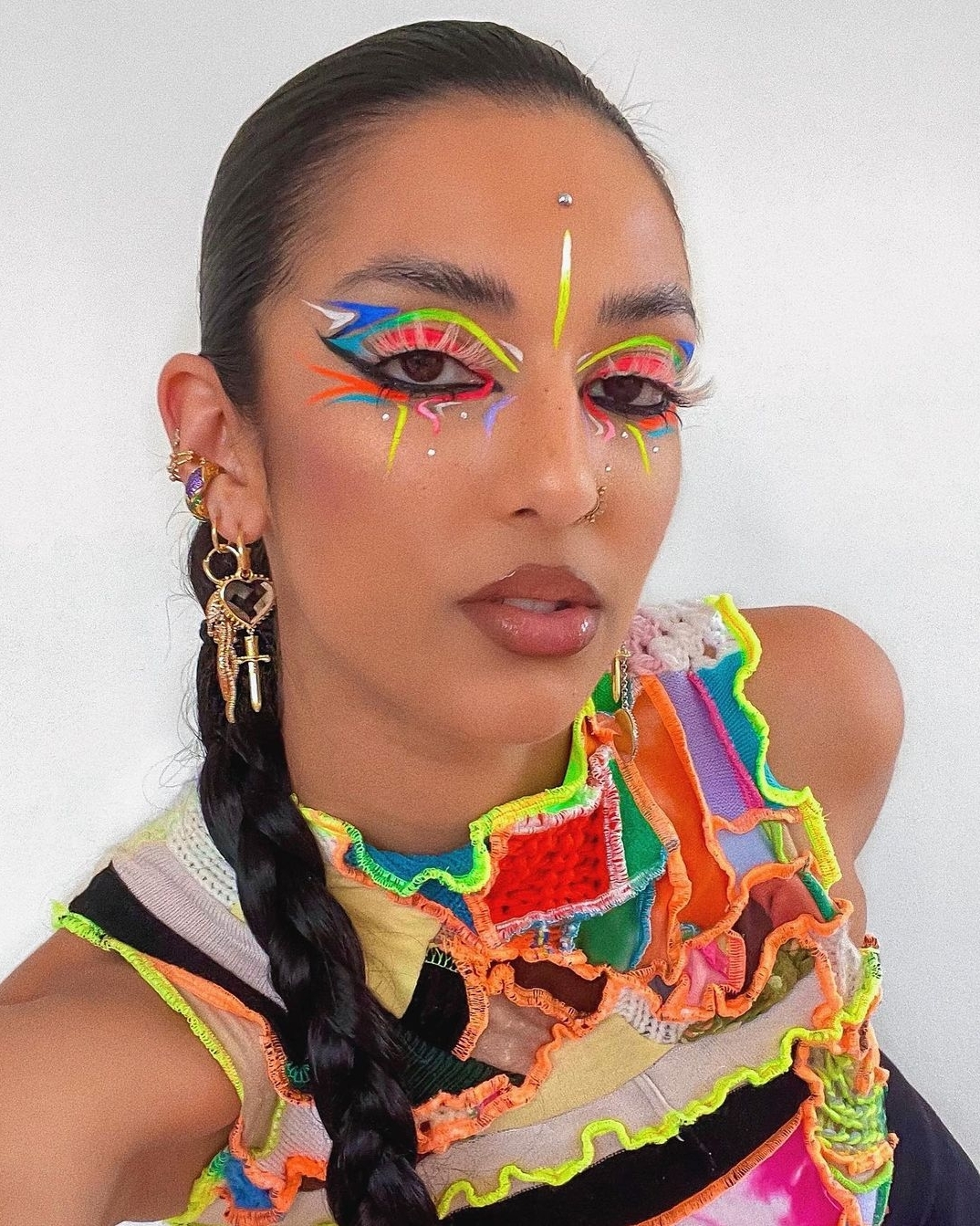 10 beautiful colorful makeup ideas | Melody Jacob