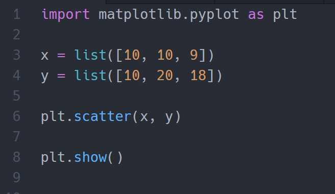 Python matplotlib.pyplot.scatter():산을 붉게 물들이는 꽃