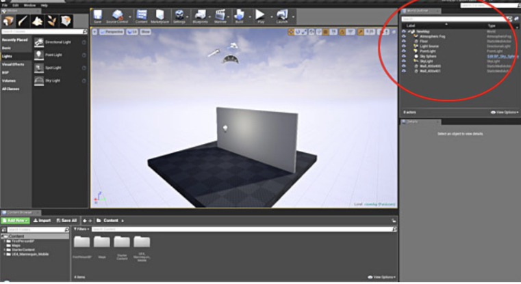 Tutorial Unreal Engine Basic Bagian X World Outliner