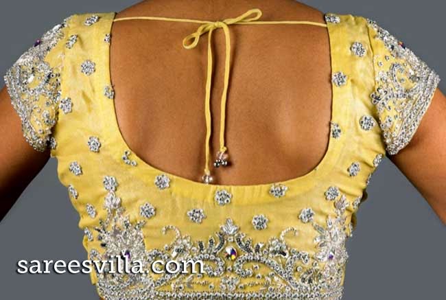 30 Beautiful Back Strings Blouse Designs with Tassels/Latkans | Sarees ...