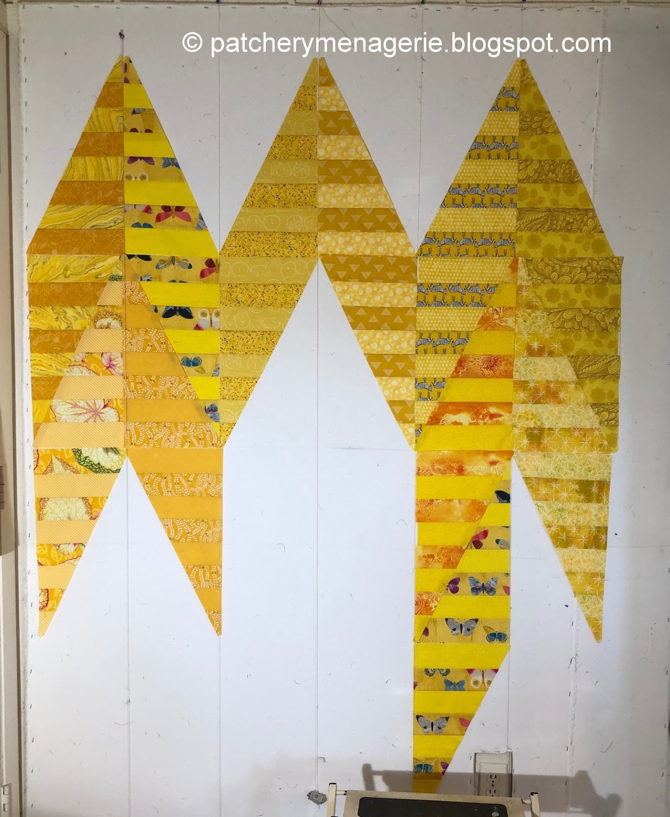 The Patchery Menagerie: Yellow Chevrons