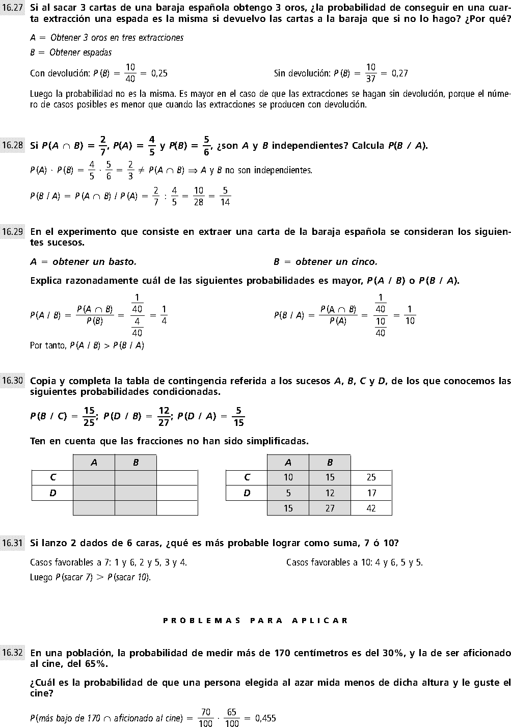 PROBABILIDAD CONDICIONADA EJERCICIOS RESUELTOS DE SECUNDARIA–MATEMATICA ...