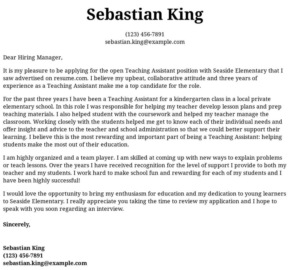 Cover Letter For Resume Teacher Aide Sample Letter cover-letter-for-resume-teacher-aide-sample-letter