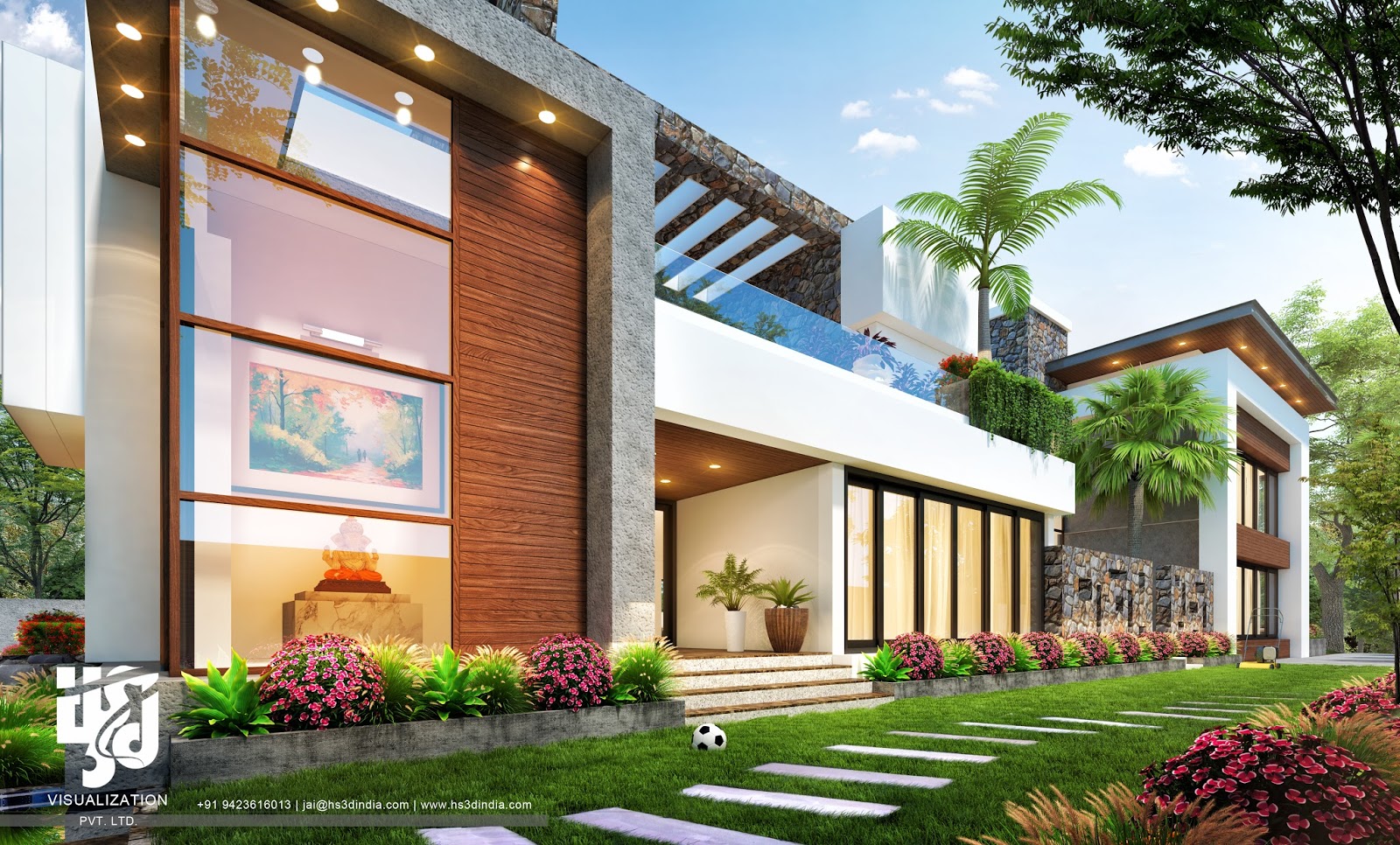 Residential Exterior Architectural Rendering- 3D VISUALIZATIONS