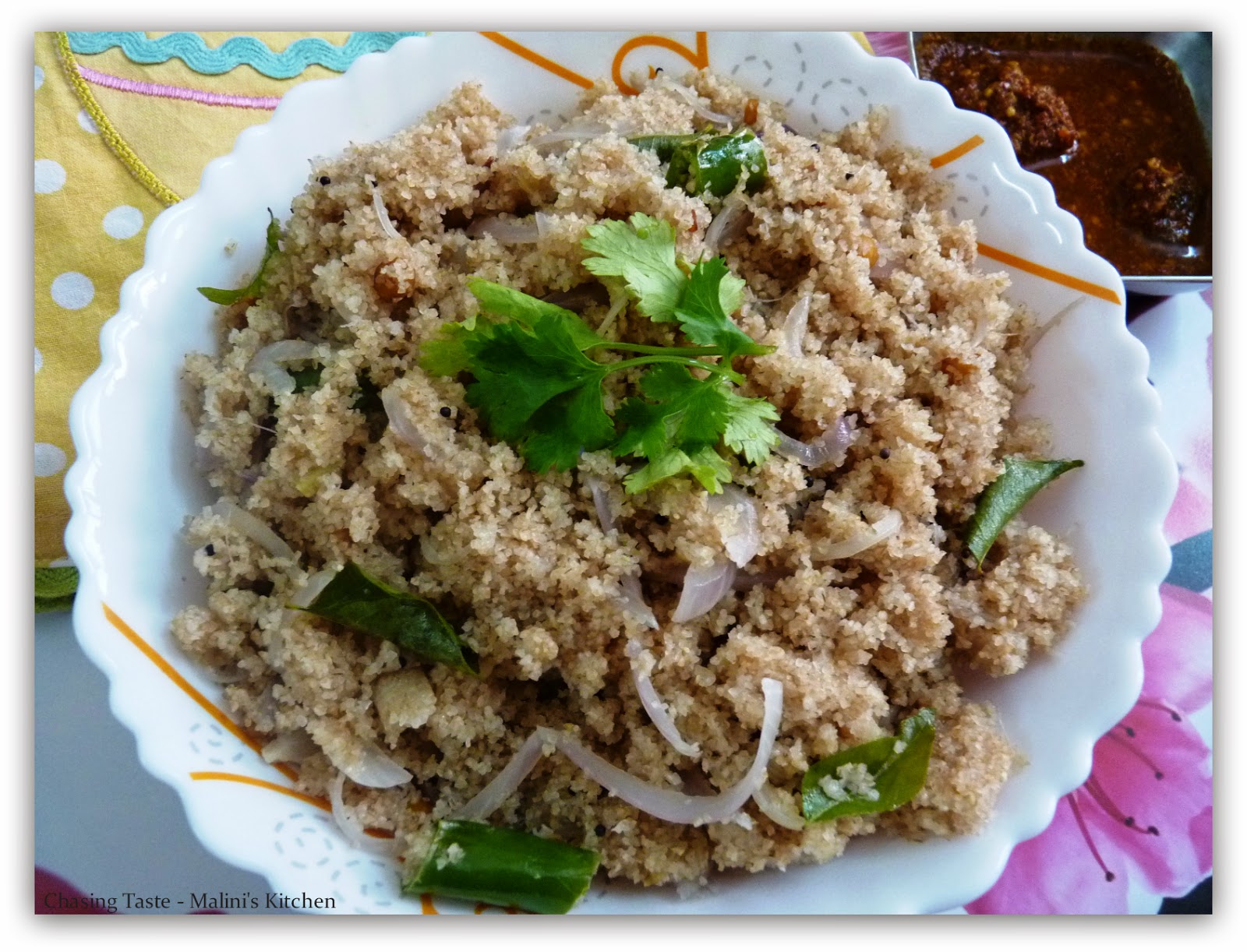 Chasing Taste: Wheat Rava Upma - Gothuma Rava Upma Recipe
