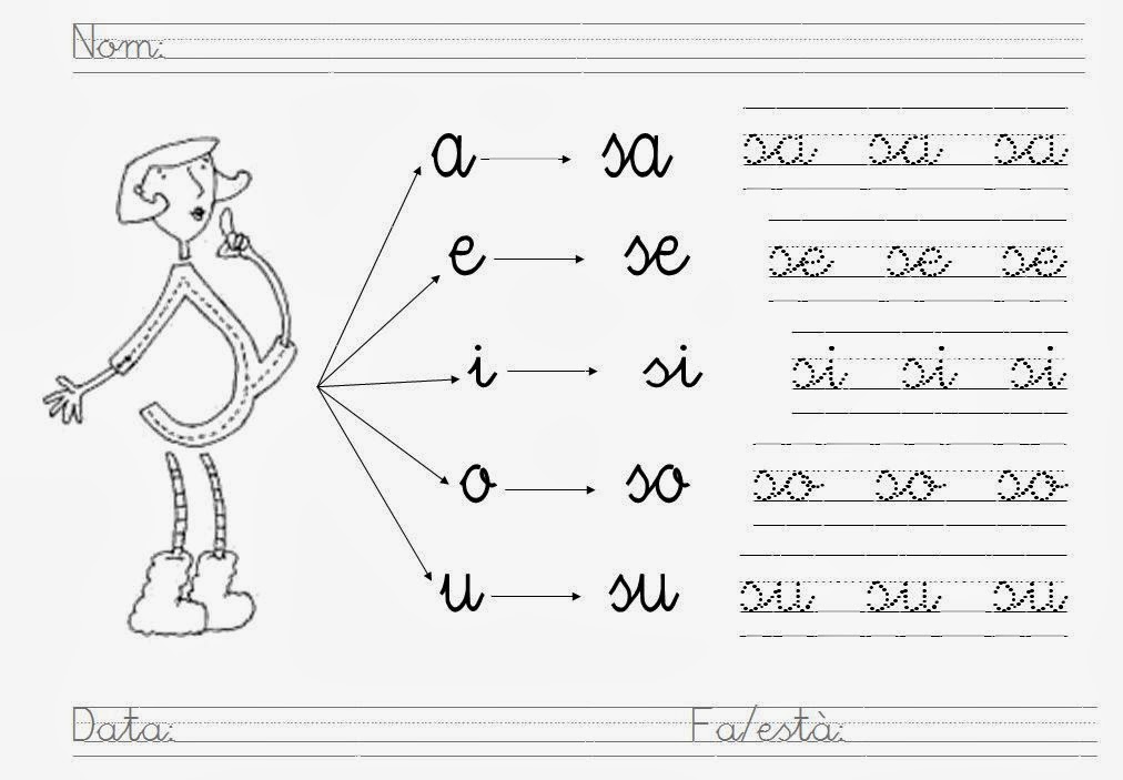 MIS PEQUES DE 4 AÑOS B: FICHAS FOTOCOPIABLES DE LA S