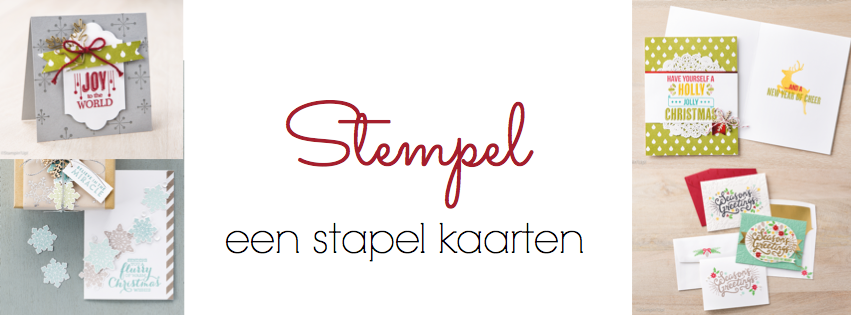 Stempel een stapel kaarten