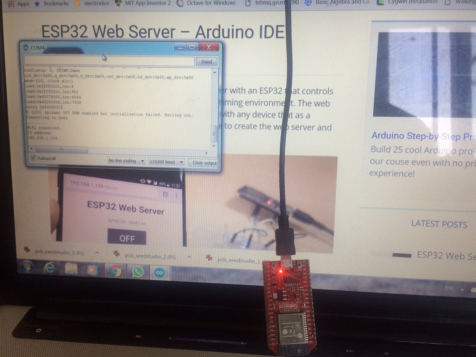 Arduino tehNiq: WebServer with ESP32