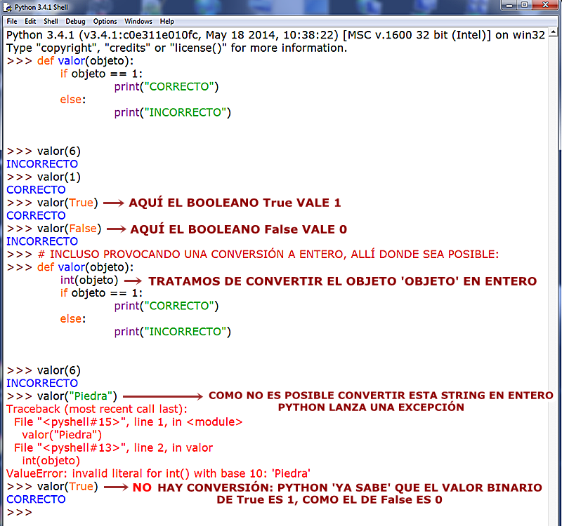 APRENDER A PROGRAMAR CON PYTHON: T1. LOS TIPOS NONE Y BOOLEANO. POCO ...