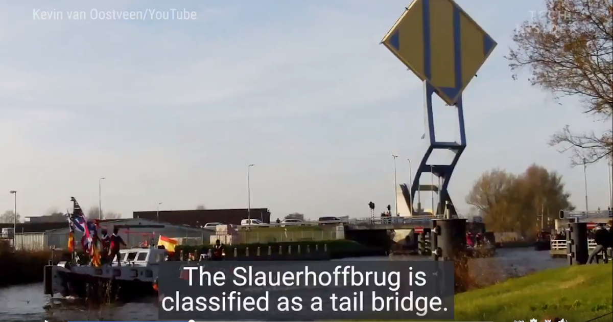 Industrial History: 2002 Slauerhoffbrug Tail Bridge in Leeuwarden ...