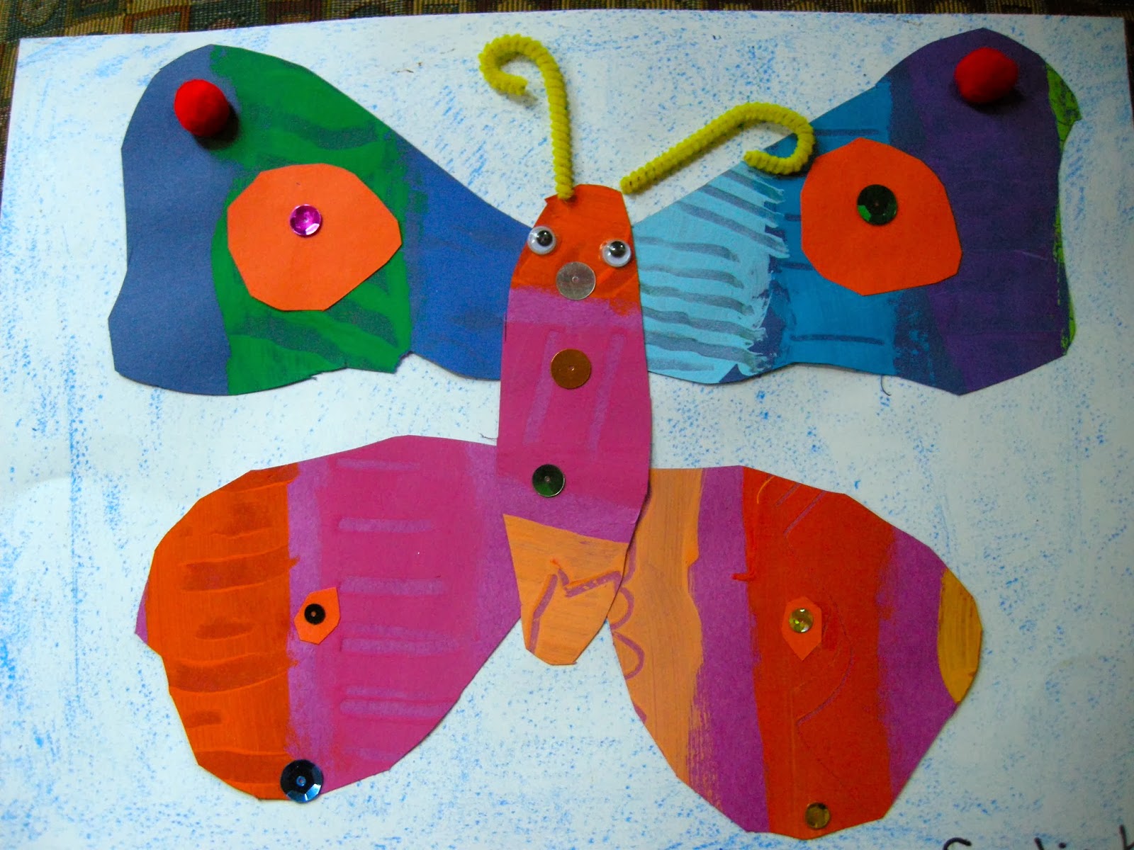 Zilker Elementary Art Class: 1st & 2nd Grade Eric Carle Collages