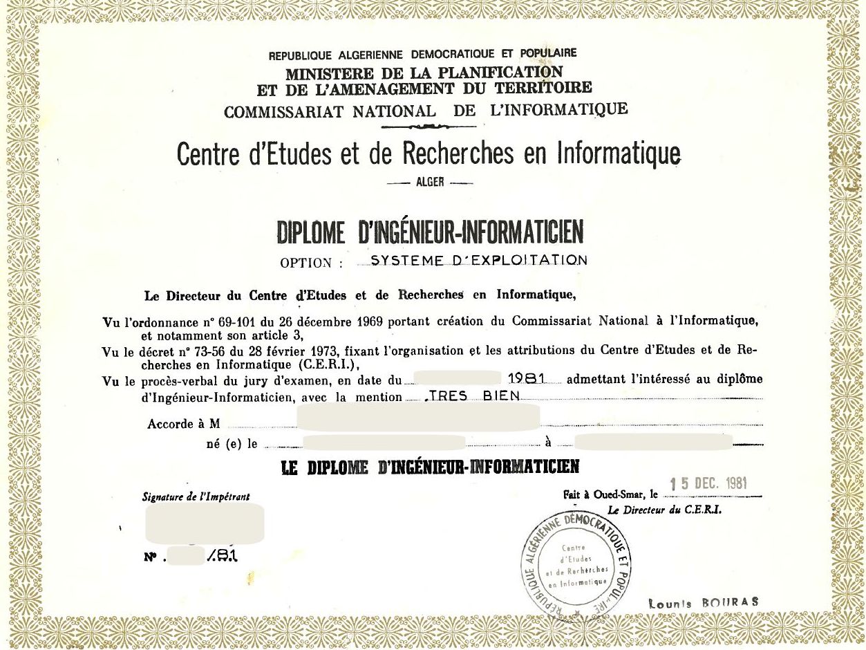 La reconnaissance des diplômes