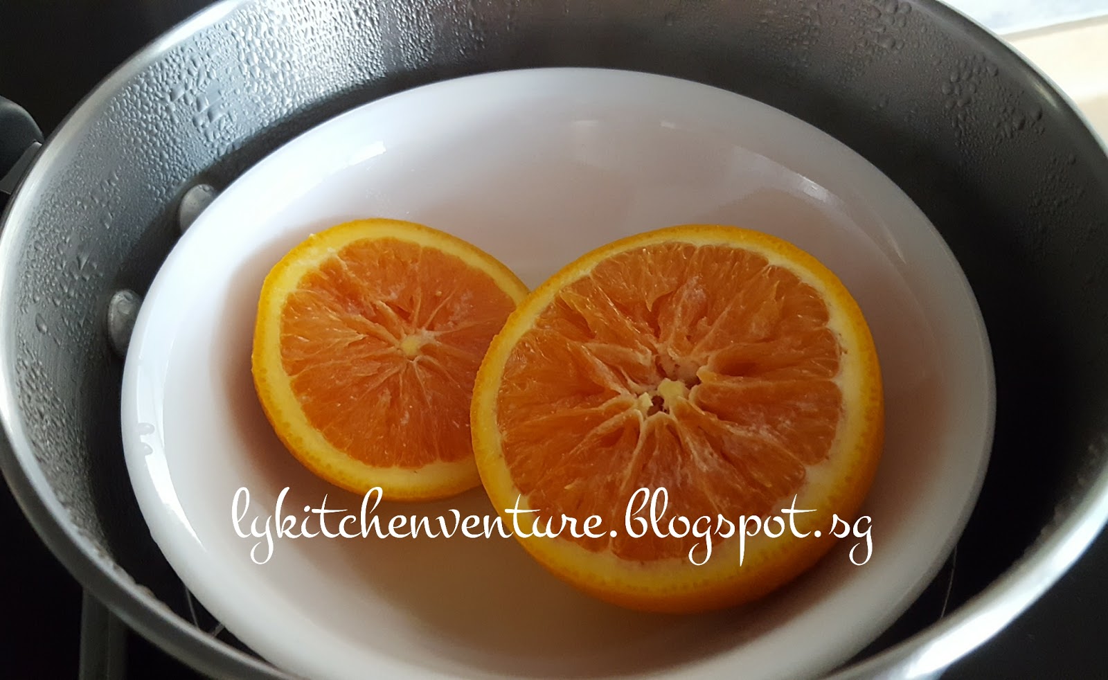 LY's Kitchen Ventures: Steam Orange (Cough & Phlegm Remedy)