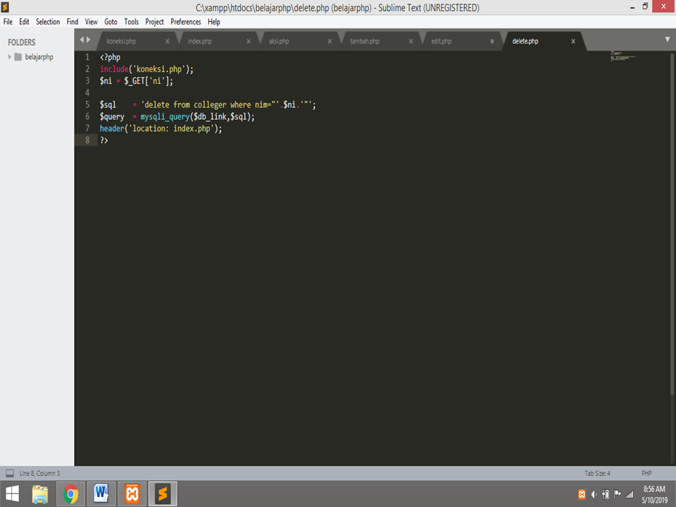 Cara Membuat CRUD Dengan PHP di MySQL | Tutorial - Blog Adi bin Ajat Web