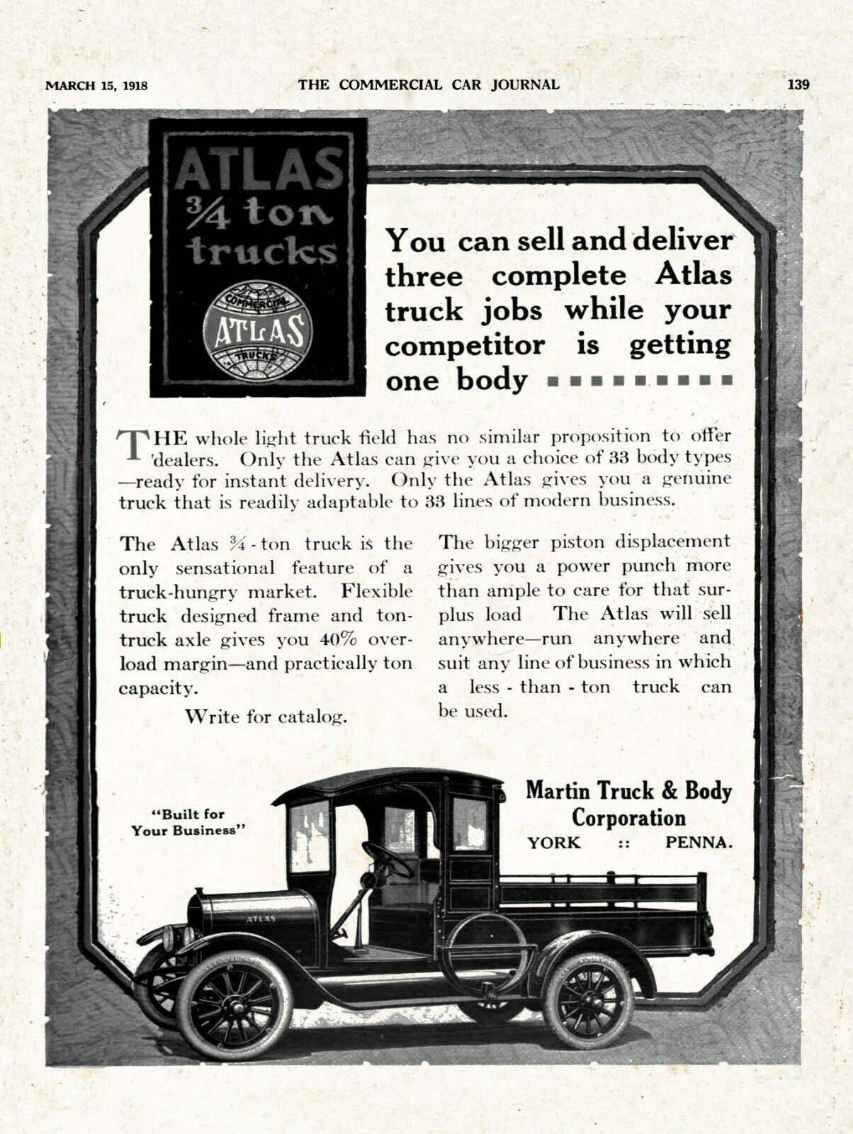 American Auto Emblems: ATLAS TRUCK
