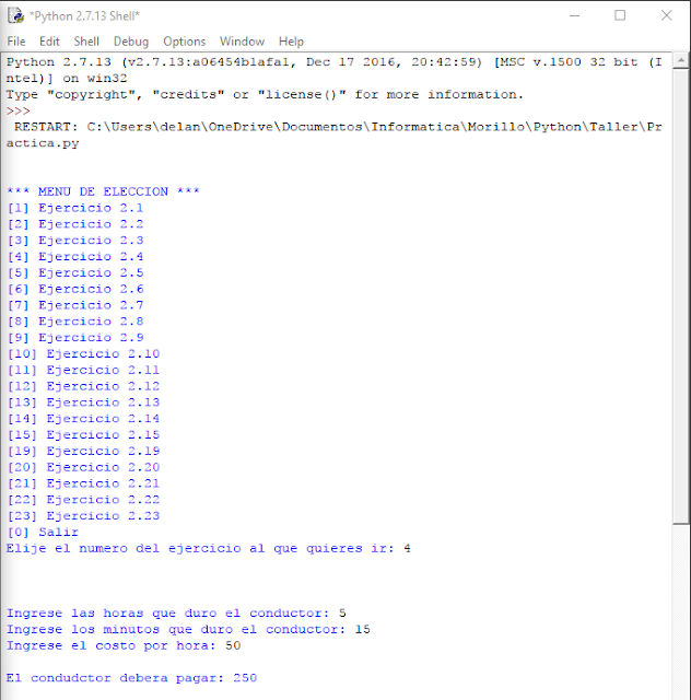 Programas en Python.