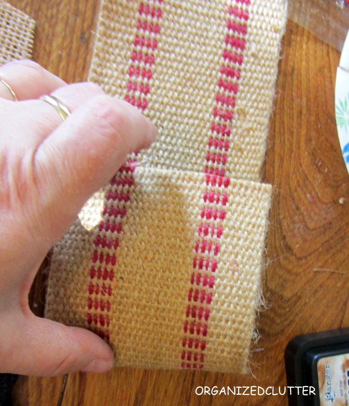 Christmas Crafting with Jute Webbing - Organized Clutter