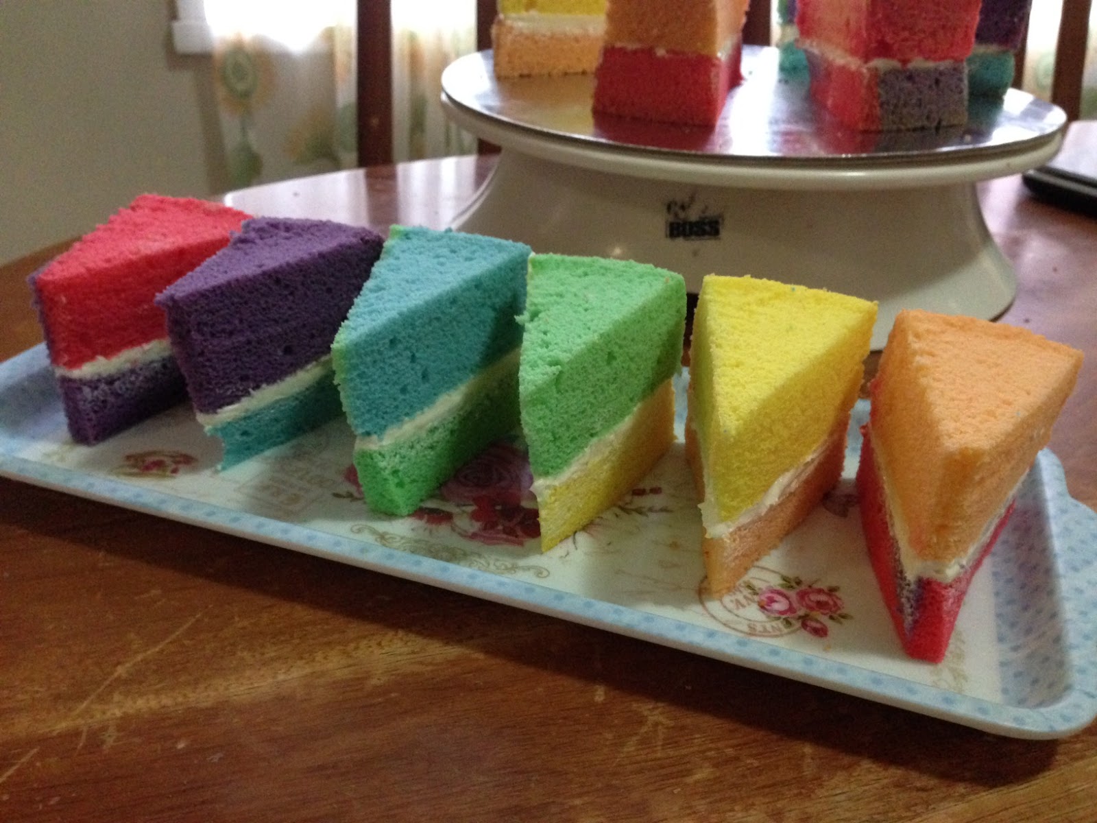 Heart of Mary: Rainbow (Colour Wheel) Chiffon Cake