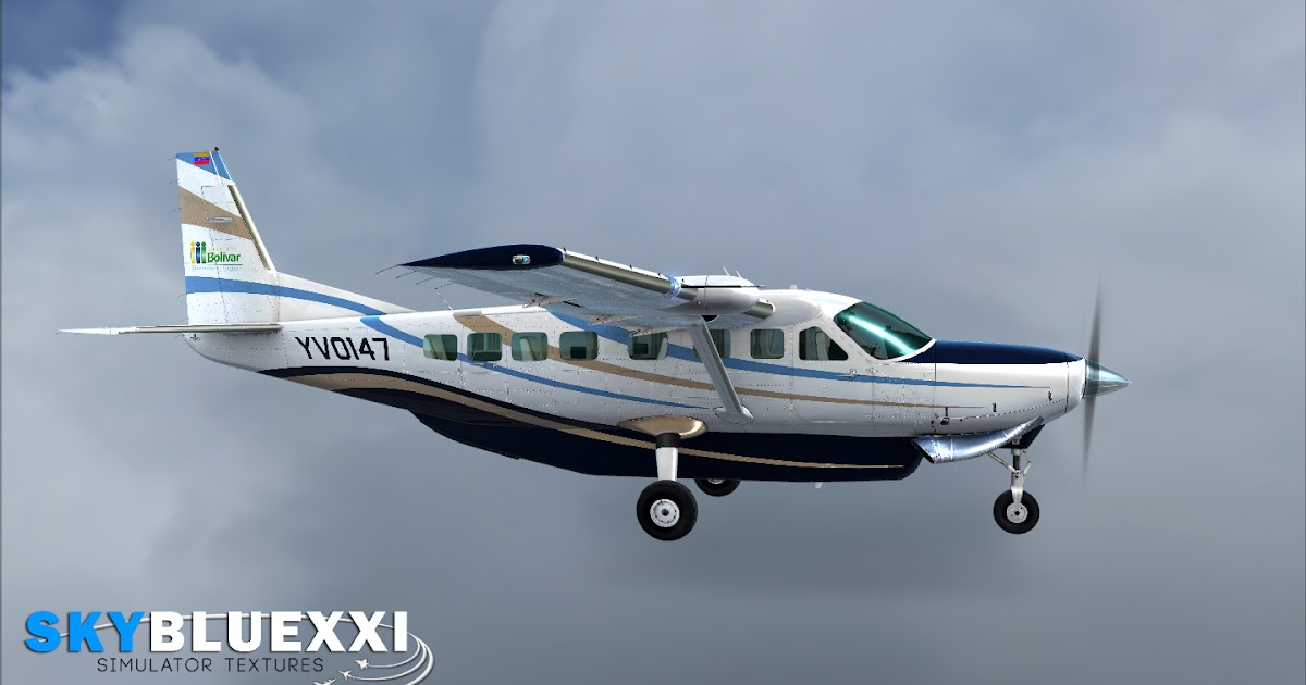 Carenado Cessna C208B Grand Caravan Executive Version YV0147 Texture | Skybluexxi Simulator Textures