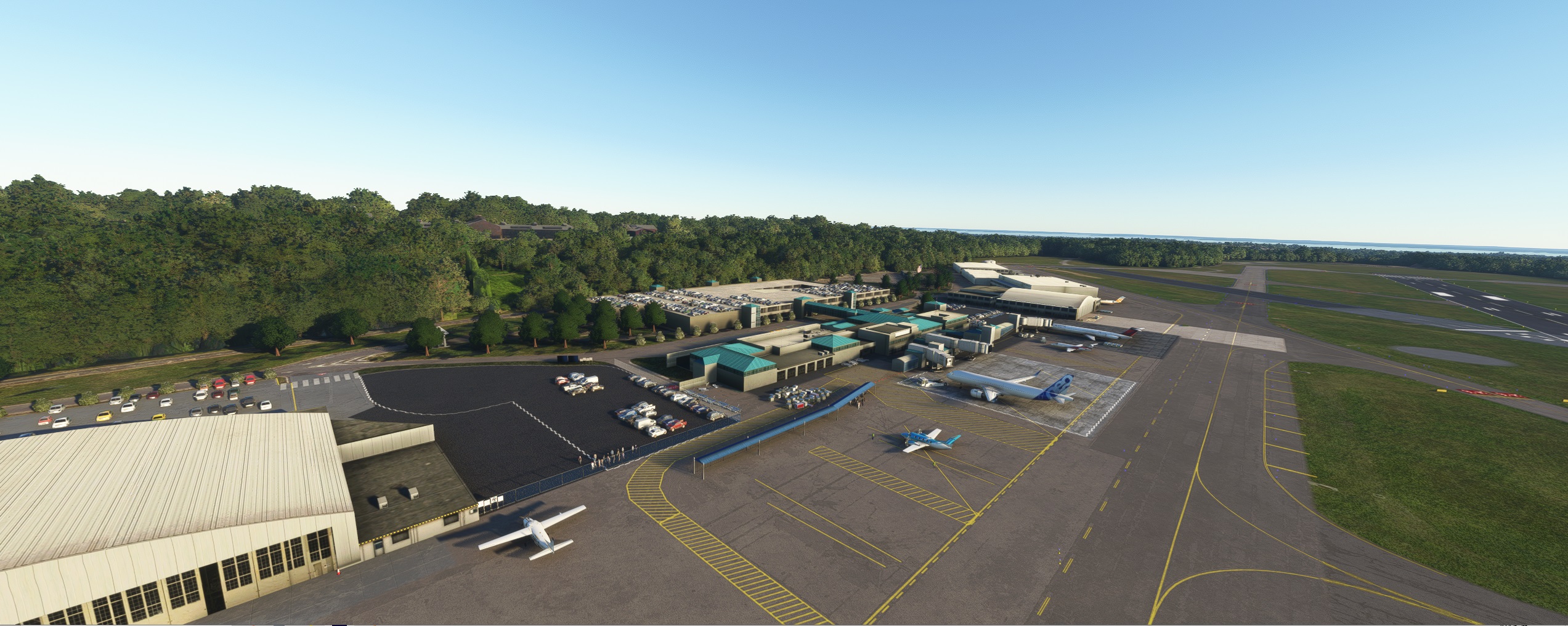 FSX, P3D, MSFS scenerybuilders.: KHPN Westchester County Airport MSFS