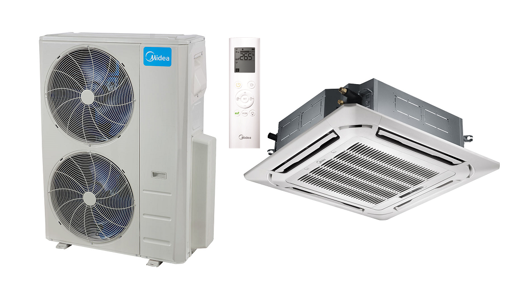 All New Mini Split Ductless HeatPump Systems: Ceiling Cassette Mini ...