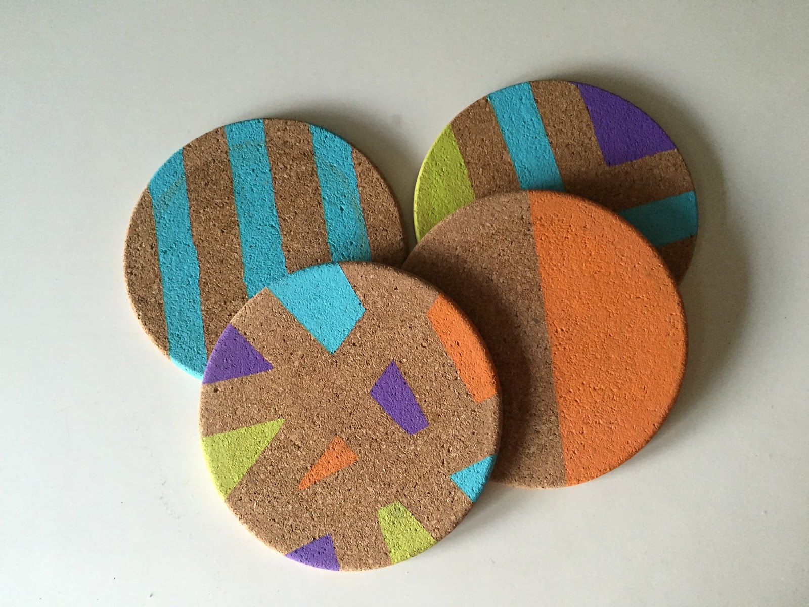 With Love, Two Jays: Painted Coasters