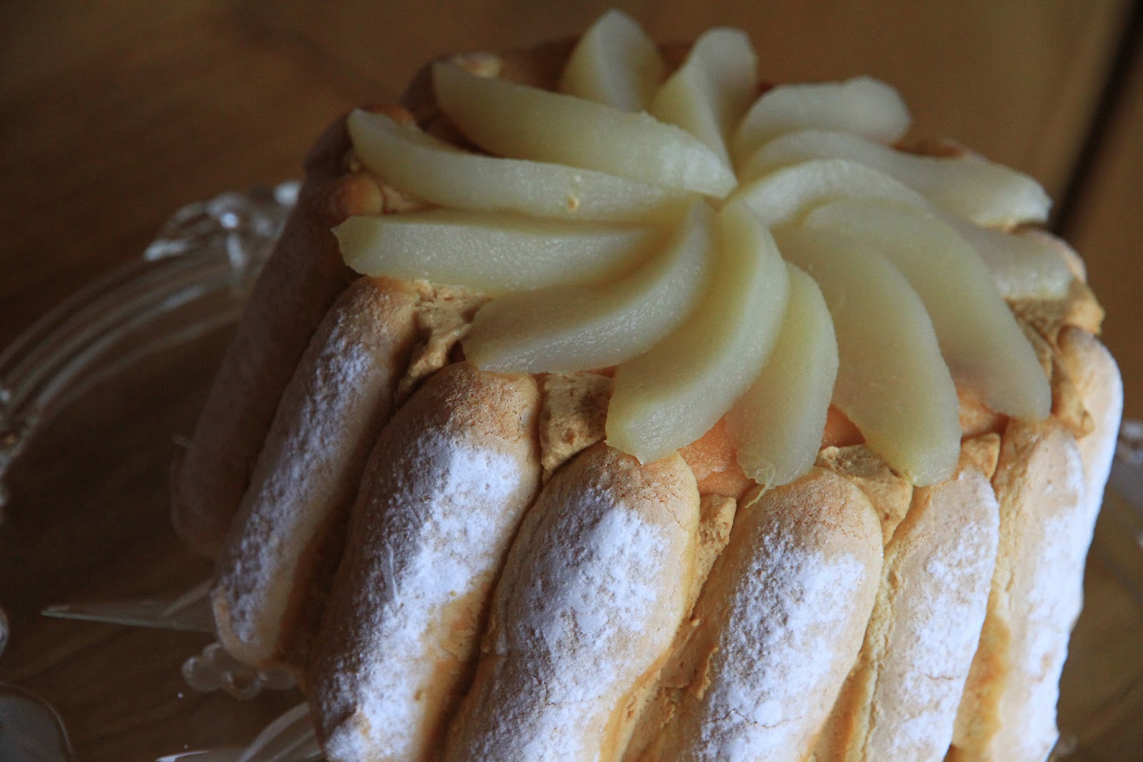 Charlotte aux poires et au caramel