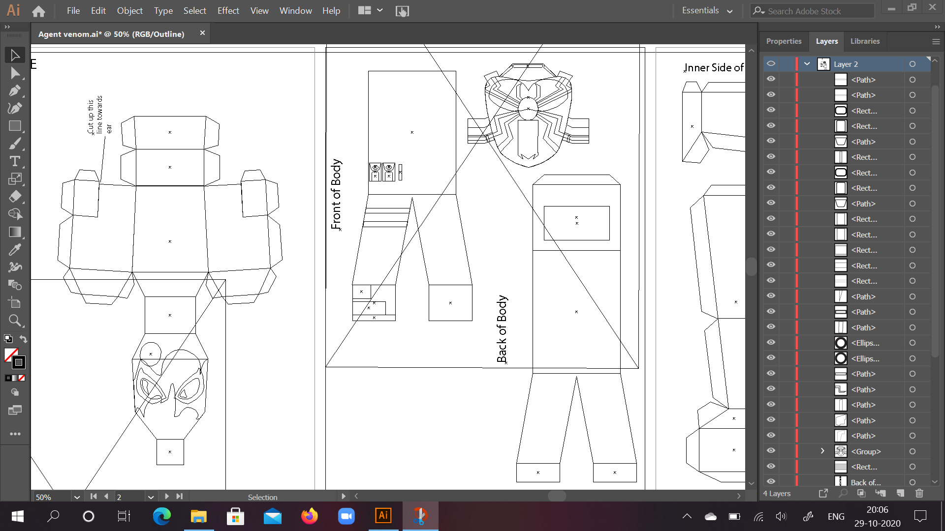 Fabulous Craft: Agent Venom paper hero