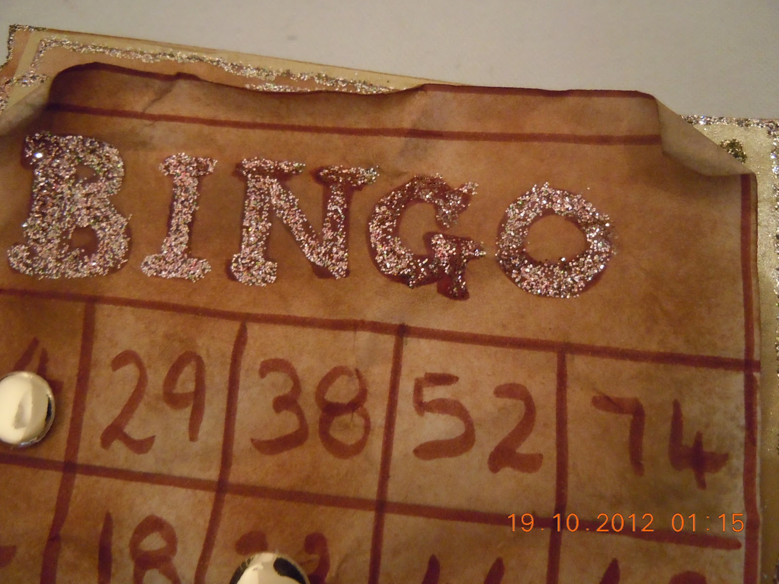 crafty old me: Vintage Bingo Card