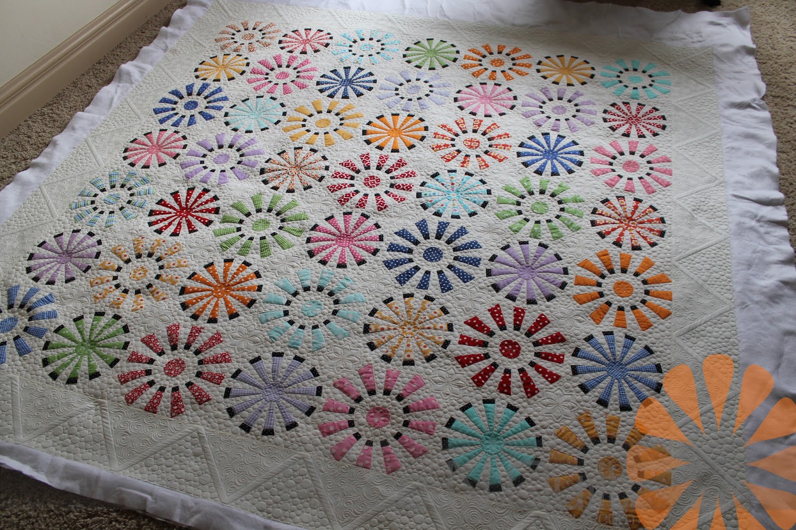 Piece N Quilt: Ferris Wheel Quilt - Custom Machine Quilting by Natalia ...