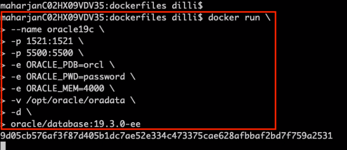 Install Oracle Database 19c In Docker Container ~ Dilli S