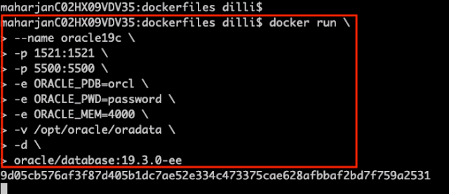 Install Oracle Database 19c In Docker Container ~ Dilli S