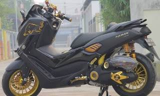 Modifikasi Nmax Hitam, Putih dan Abu Abu Terbaru 2020 - Dudungmaman07