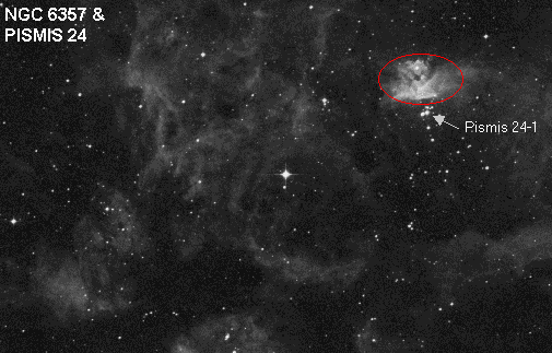 Deep-Sky Artronomy Articles: NGC 6334, 6357, & Pismis 24