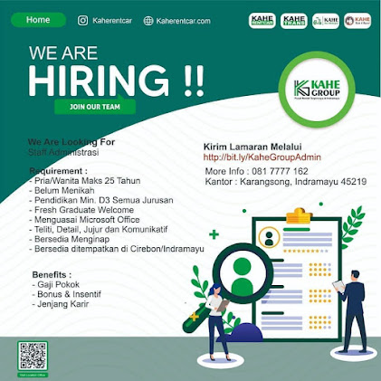 INFO LOKER Rental Mobil Indramayu (KAHE GROUP)