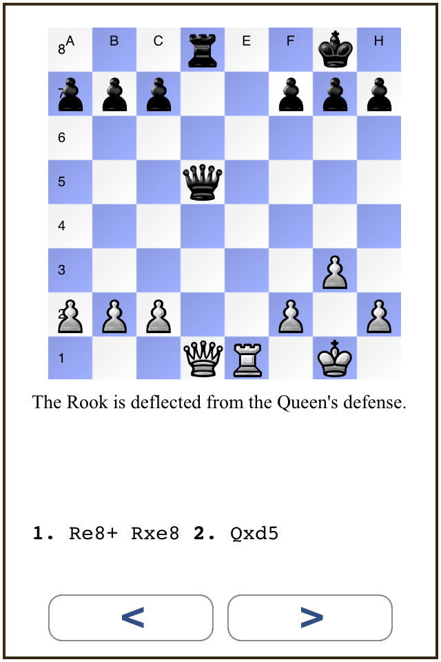 Chess Trainer blog: Deflection