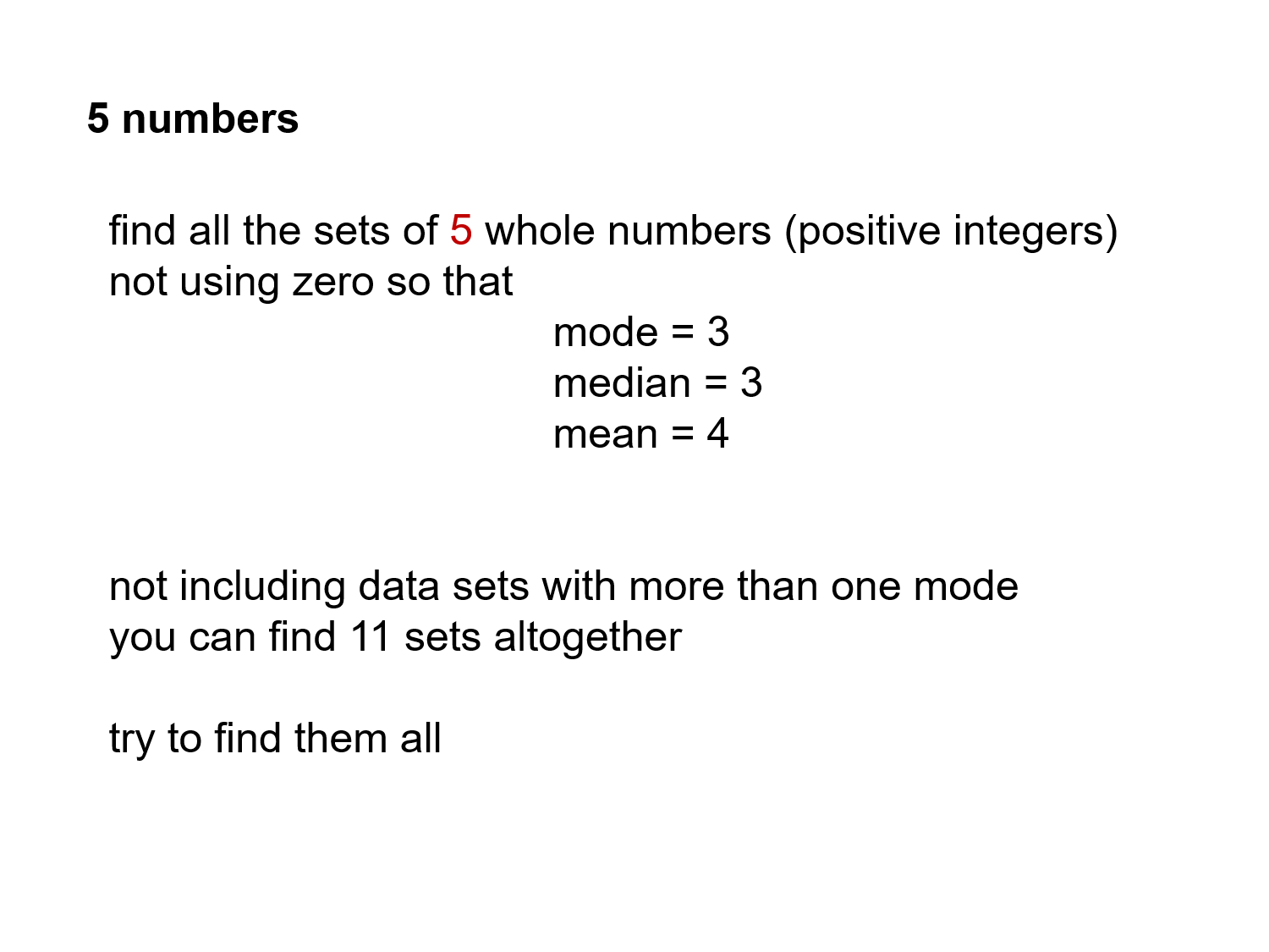 MEDIAN Don Steward mathematics teaching: small data set problems