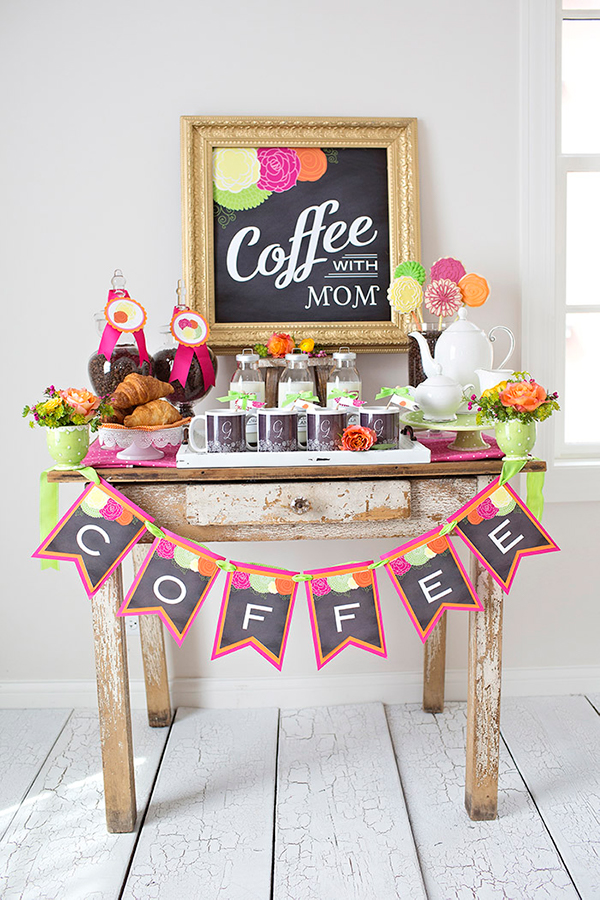 Fiesta del día de la madre temática “Café con Mamá” una idea para ...