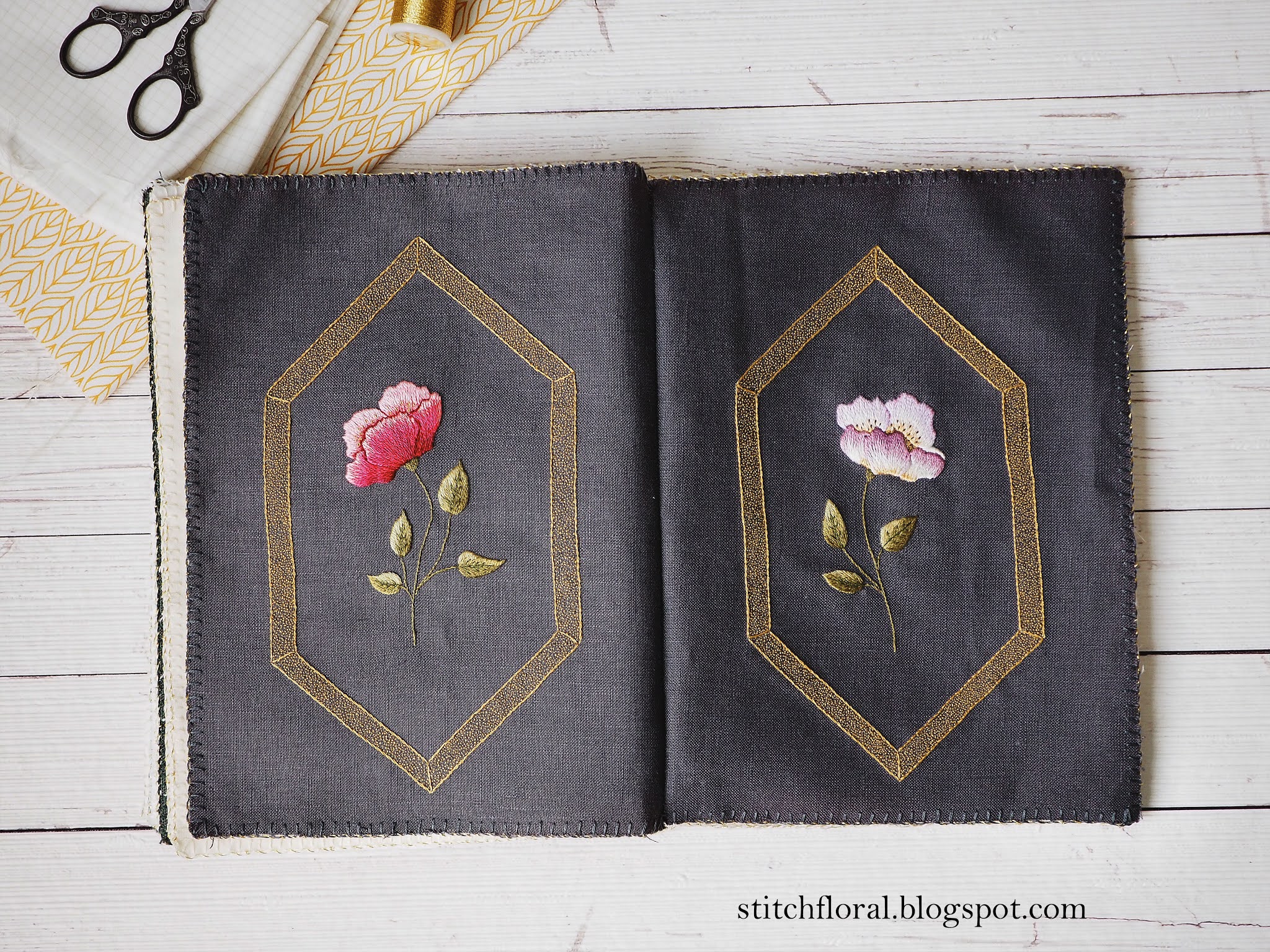 Stitch Floral journal complete - Stitch Floral