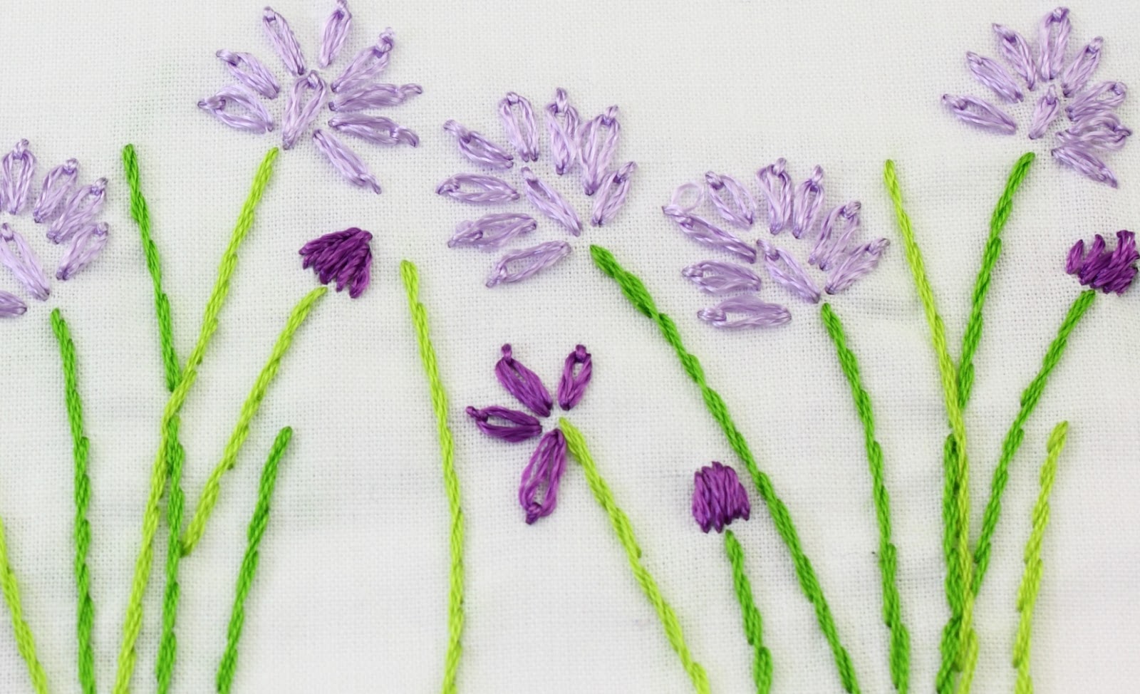 big B: Chives Embroidery Project - Part Two