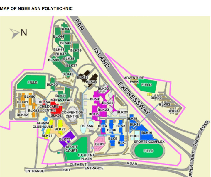 The Ngee Ann Poly Life: Getting around the campus