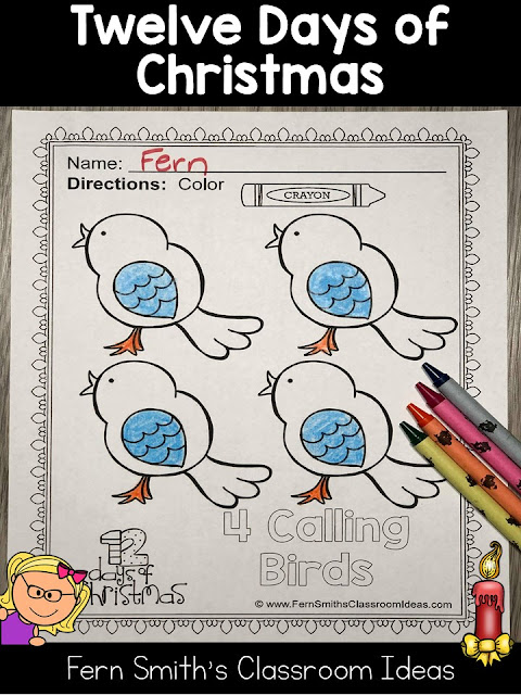 Need Some Twelve Days of Christmas Fun In Your Classroom? - Fern Smith ...