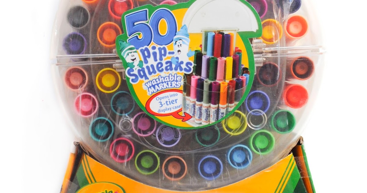 Crayola 50 Pip Squeaks Washable Markers: What's Inside the Box | Jenny ...