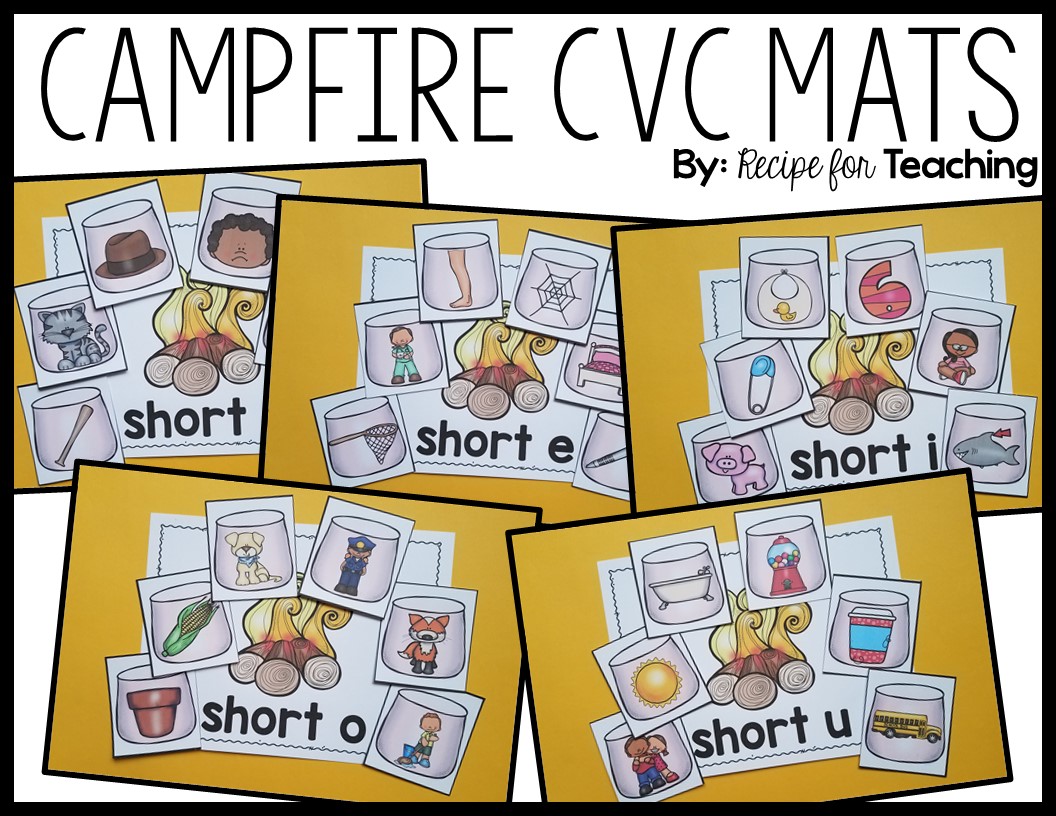 Campfire CVC Mats - Recipe for Teaching