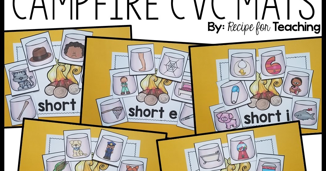 Campfire CVC Mats - Recipe for Teaching