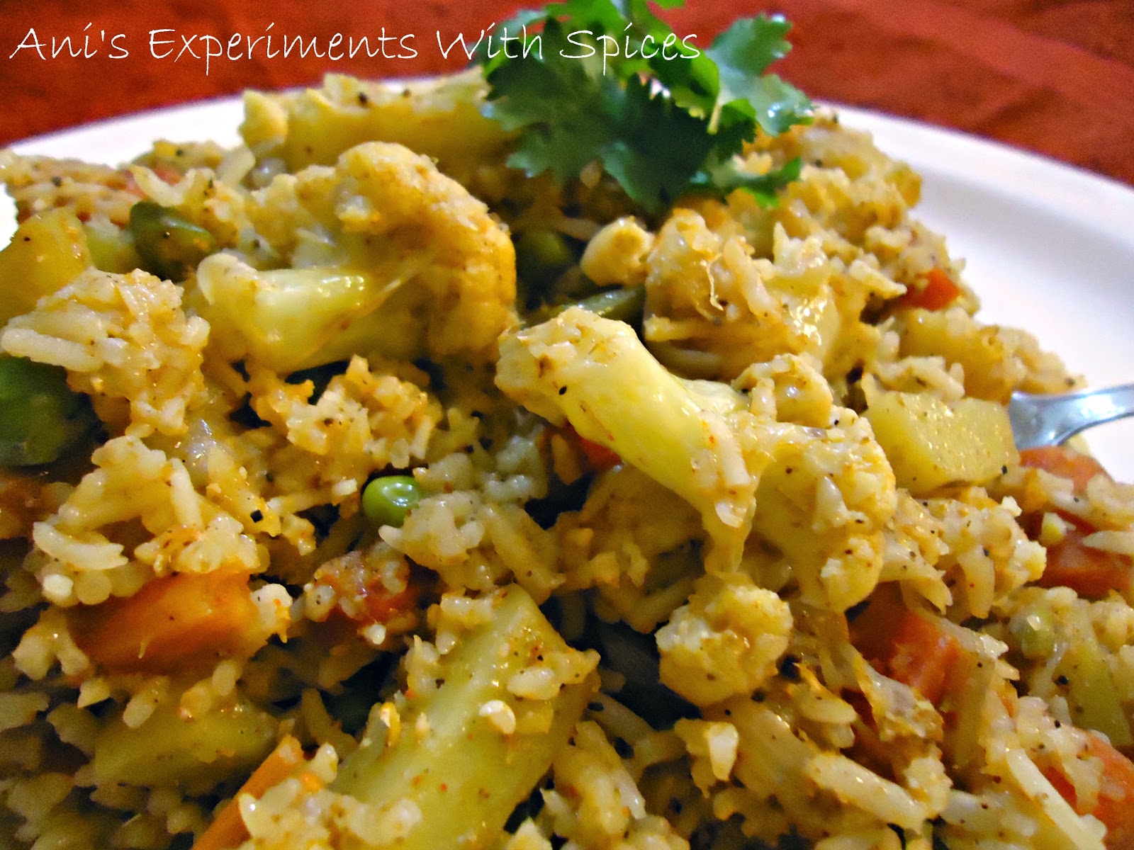 Ani's Experiments With Spices: Vegetable Biryani
