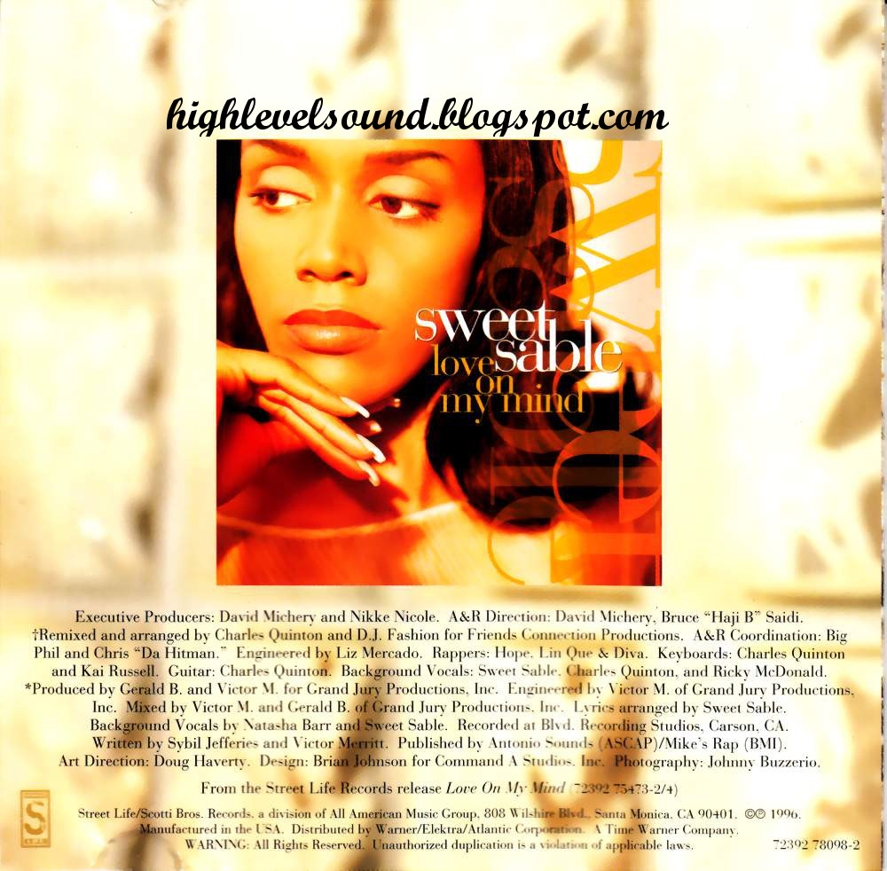 highest level of music: Sweet Sable - I'll Never Go Back-(CDM)-1996-hlm