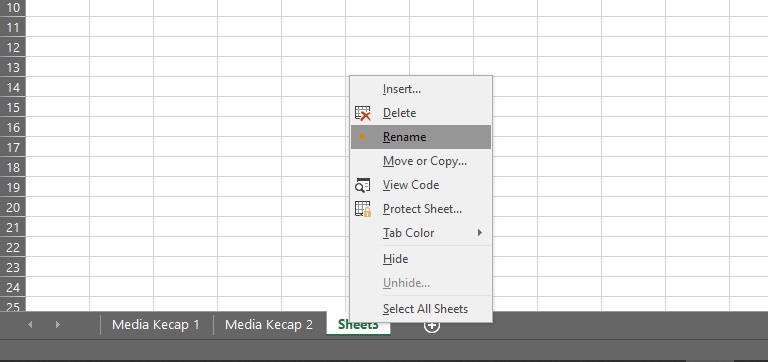 Apa itu Worksheet pada Microsoft Excel ? - ahmadzakyworld