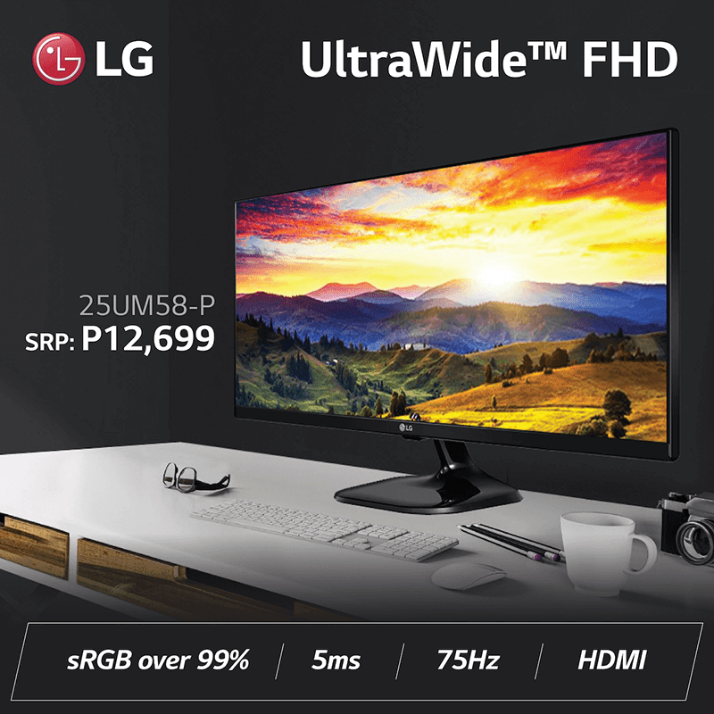 LG 25UM58-P Ultra-wide monitor with 75Hz refresh rate arrives in the ...